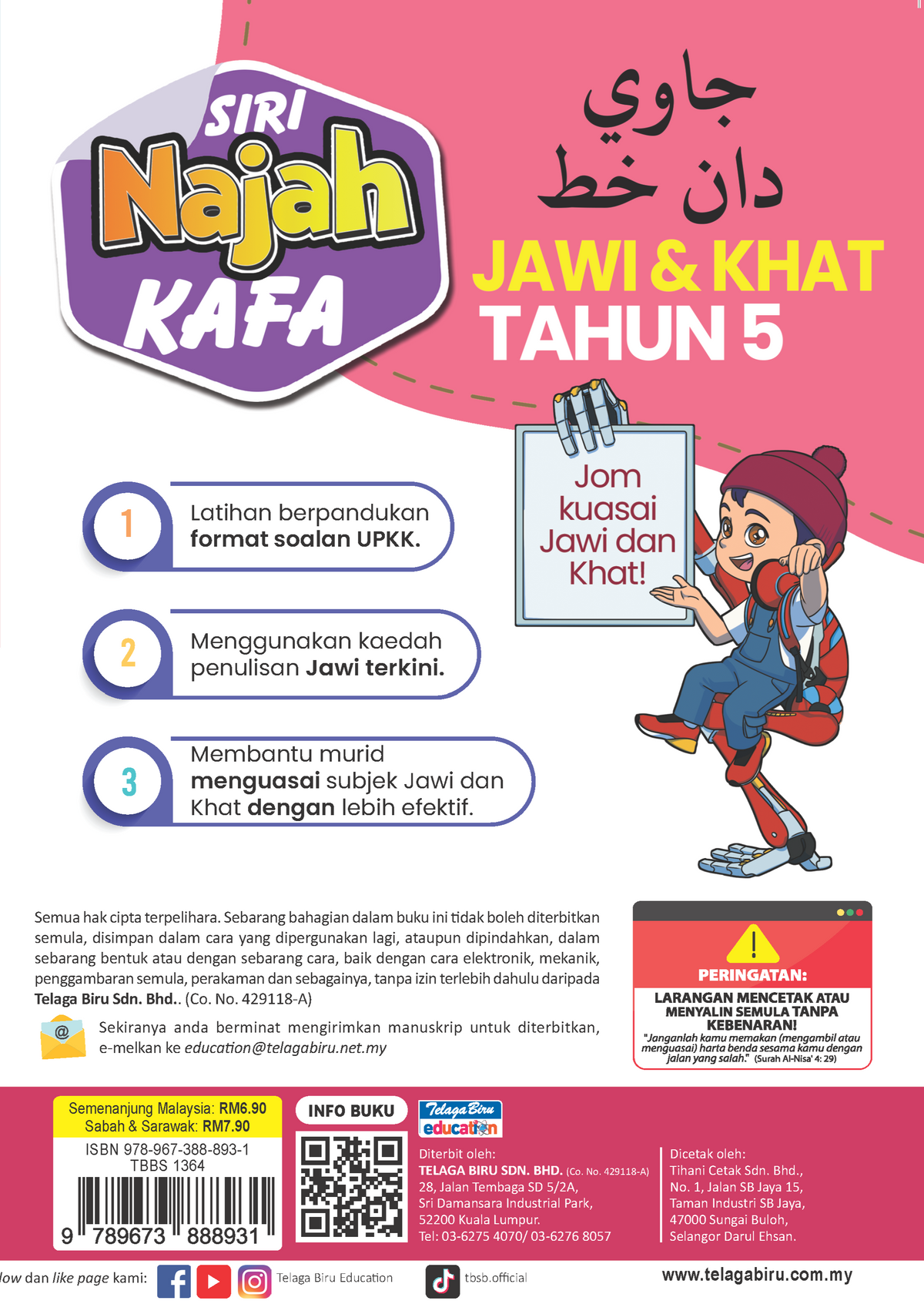 Siri Najah Kafa Jawi & Khat Tahun 5 - (TBBS1364)