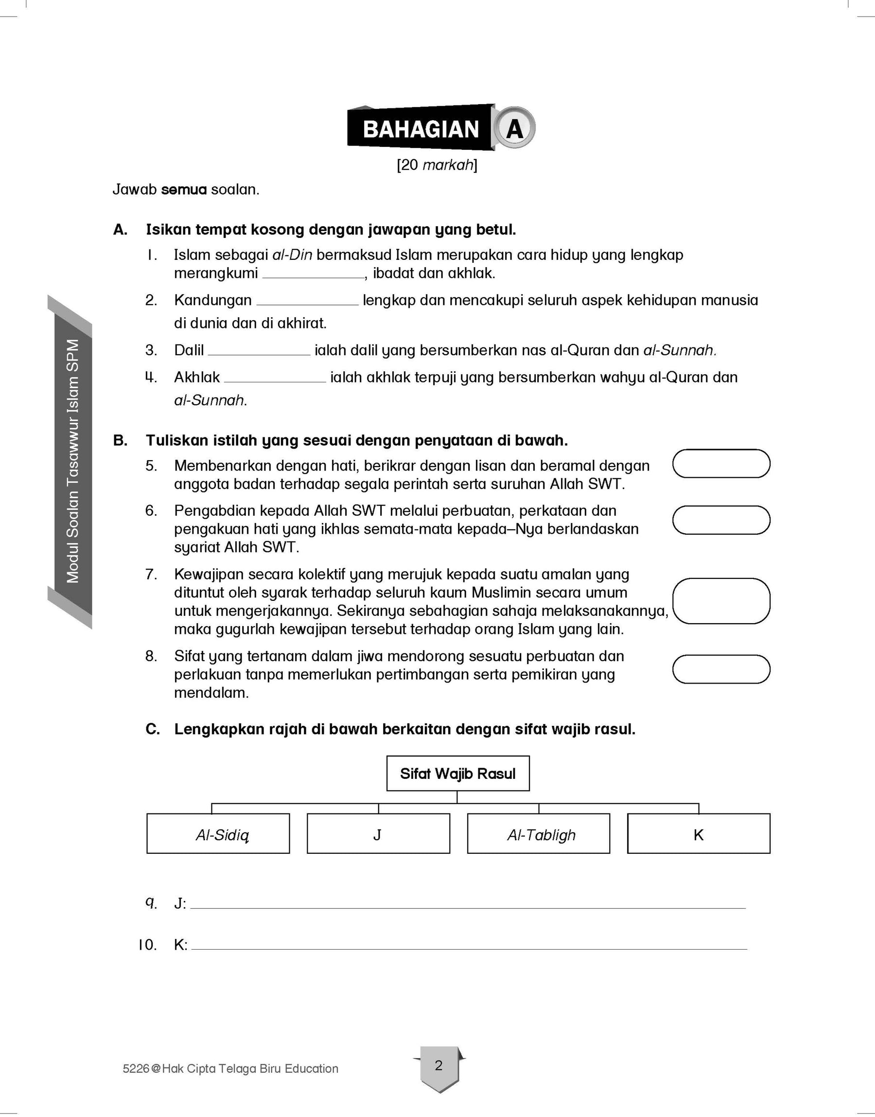 Conquer A+ Modul Soalan Tasawwur Islam SPM - (TBBS1252)