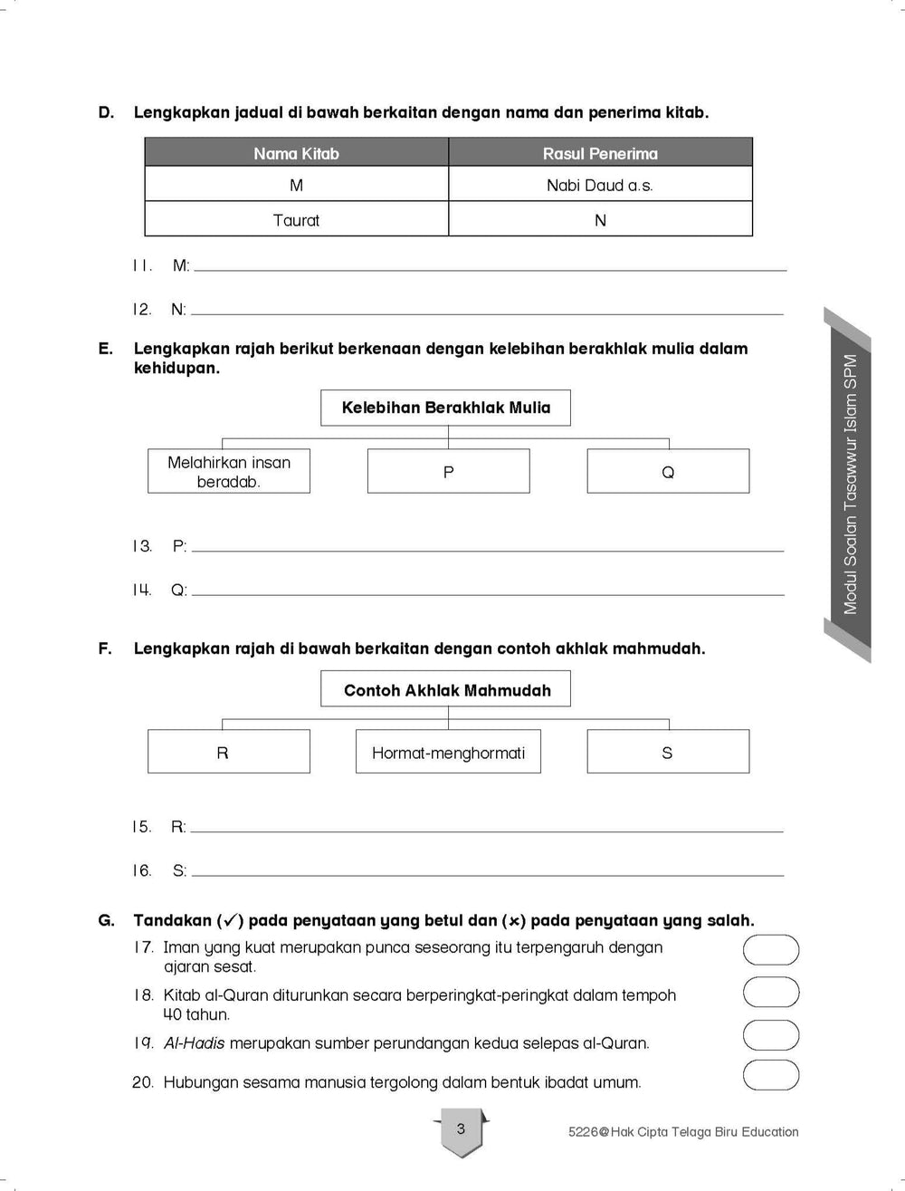 Conquer A+ Modul Soalan Tasawwur Islam SPM - (TBBS1252)